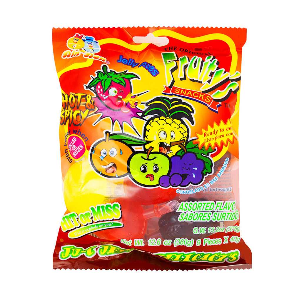 Din Don - Fruity's Ju-C Jelly Fruits Hot & Spicy - 30/360g
